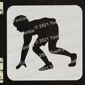 Athletes Stencil, Running Men Stencil - Etsy