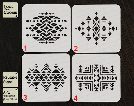 Tribal Aztec Stencil | Etsy