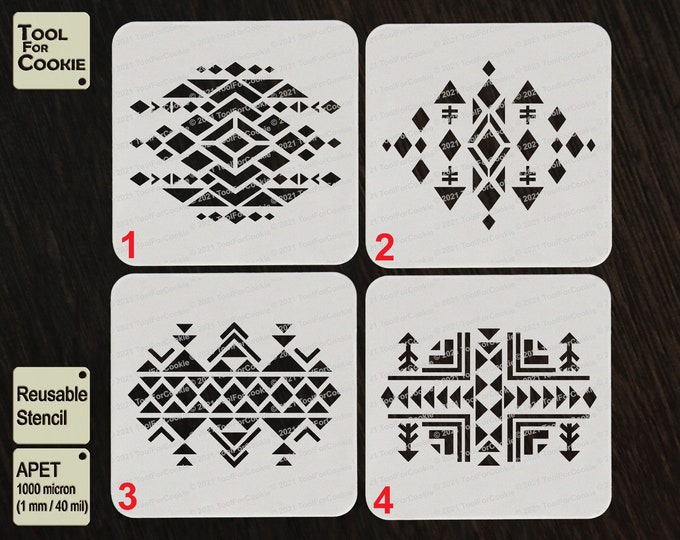 Aztec Bird Stencil, Reusable Aztec Bird Stencil, Art Stencil, DIY Craft ...