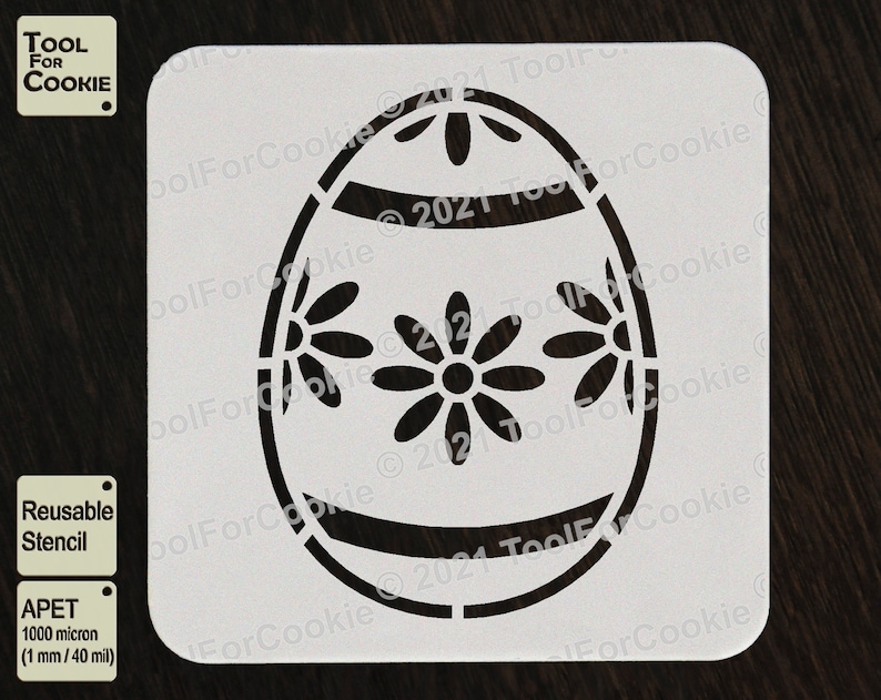 Easter Egg Stencil Eggs Stencil - Etsy