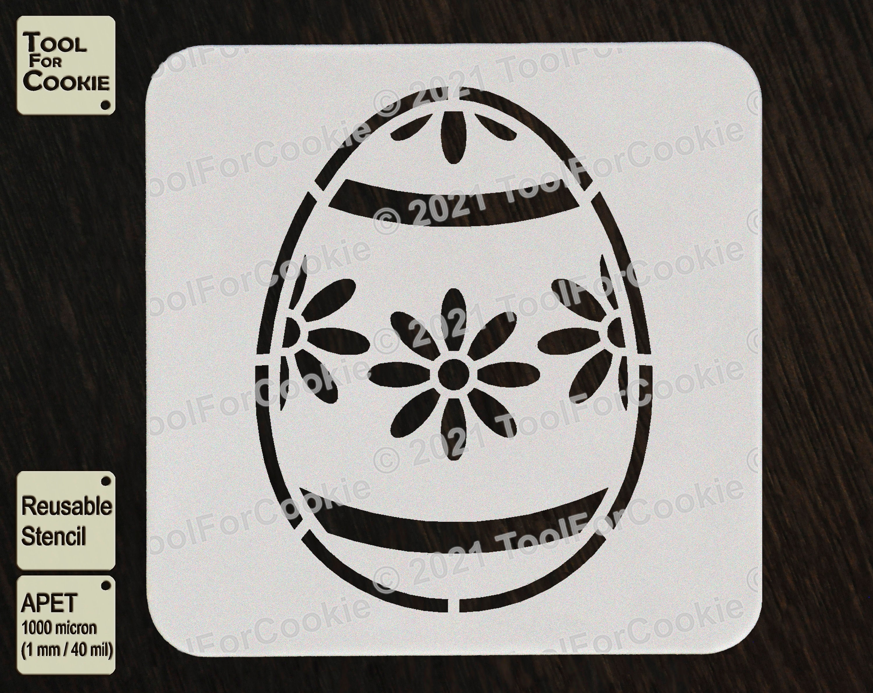 Easter Egg Stencil Eggs Stencil - Etsy