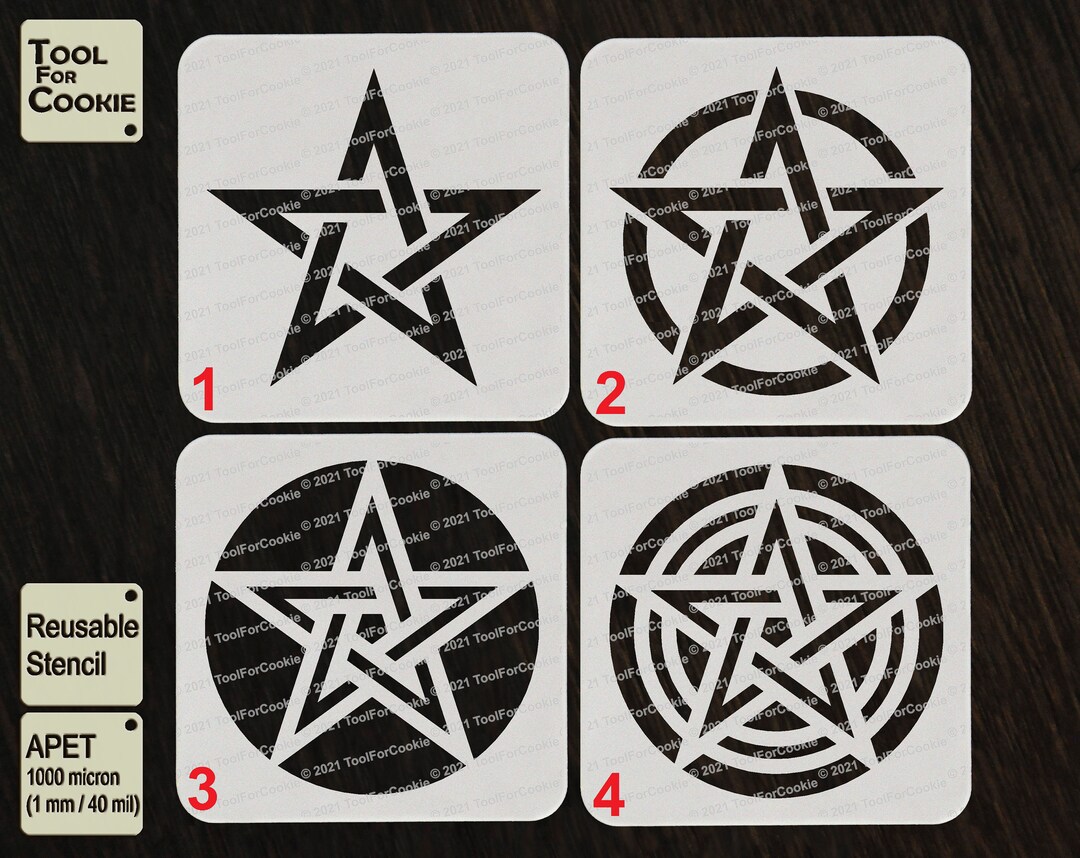 Pentagram Stencil - Etsy