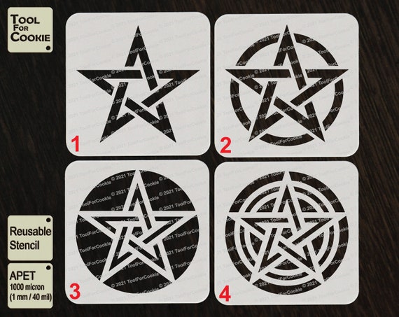 Pentagram Stencil | Etsy