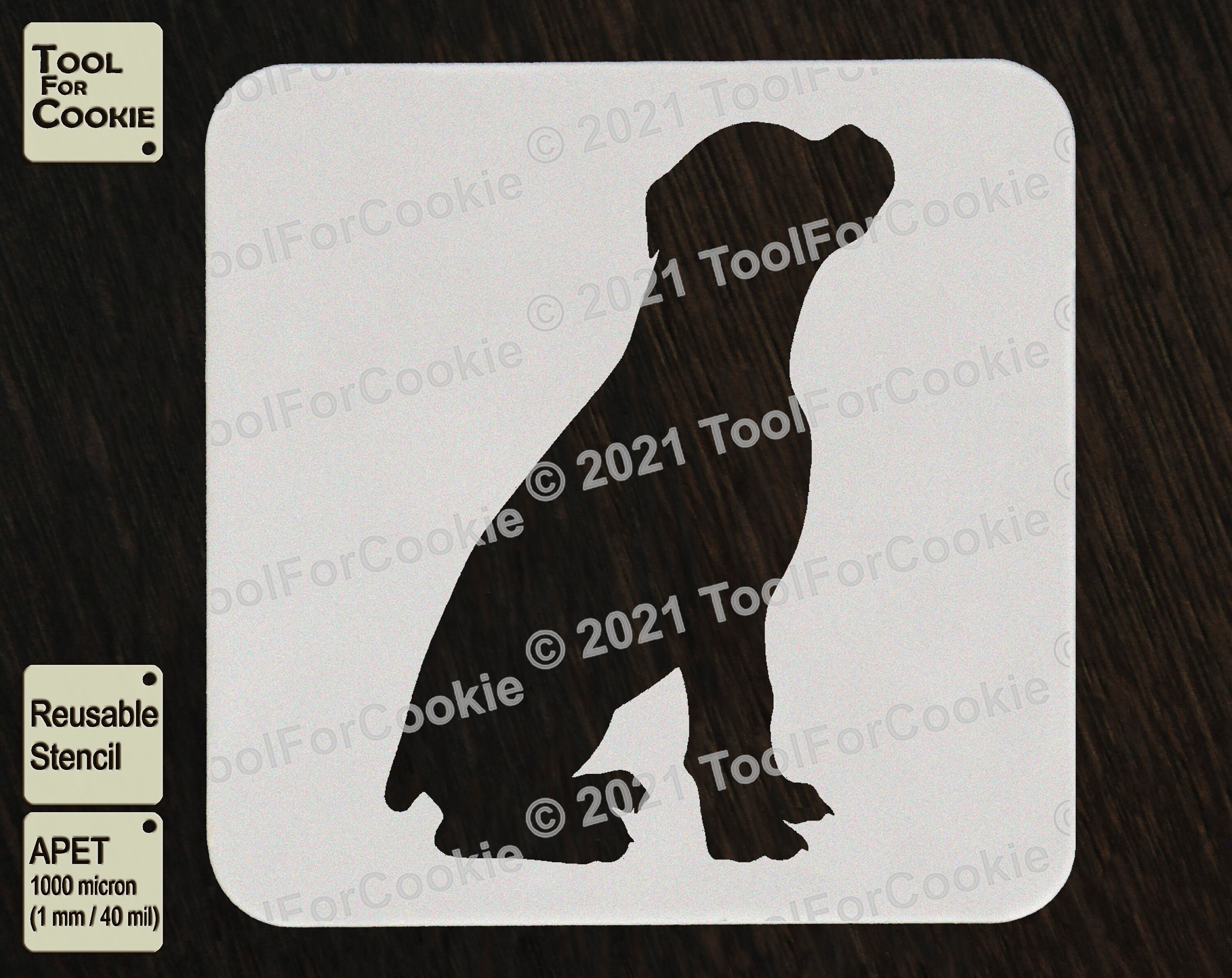 Boxer Dog Stencil | Etsy