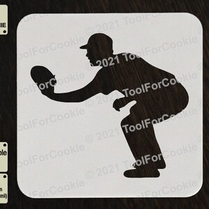 Baseball Stencil, Baseball Player Stencil - Etsy