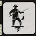 Fisherman Stencil - Etsy