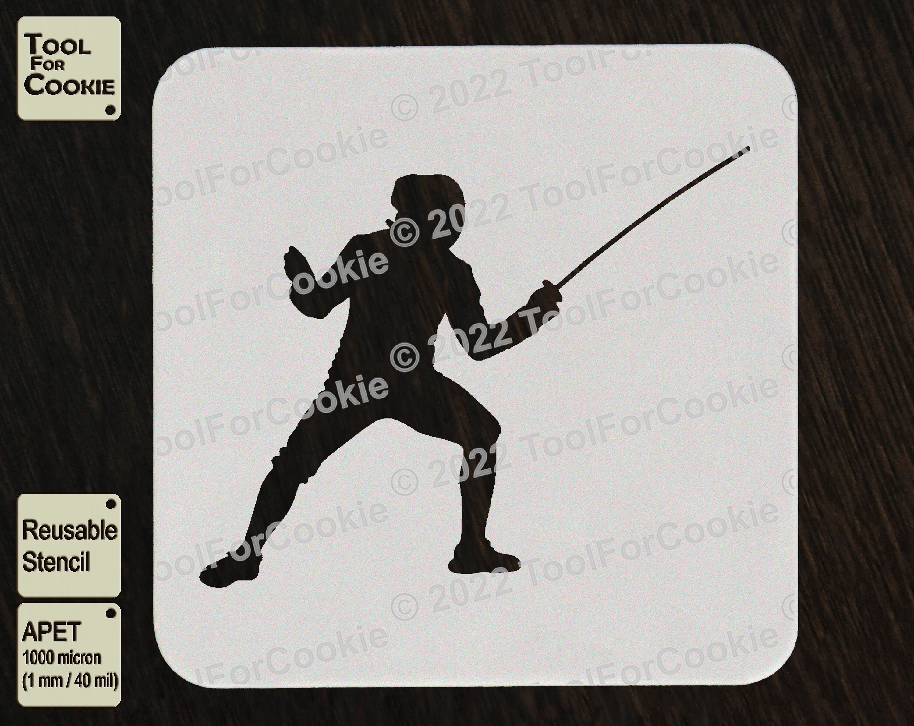Fencing Stencil, Swordplay Stencil, Singlestick Stencil - Etsy