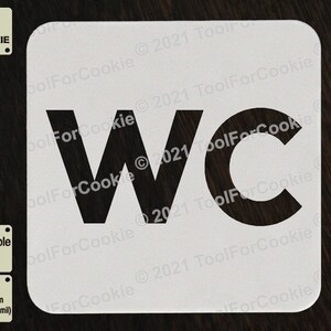 Restroom Stencil, WC Icon Stencil, Toilet Sign Stencil - Etsy