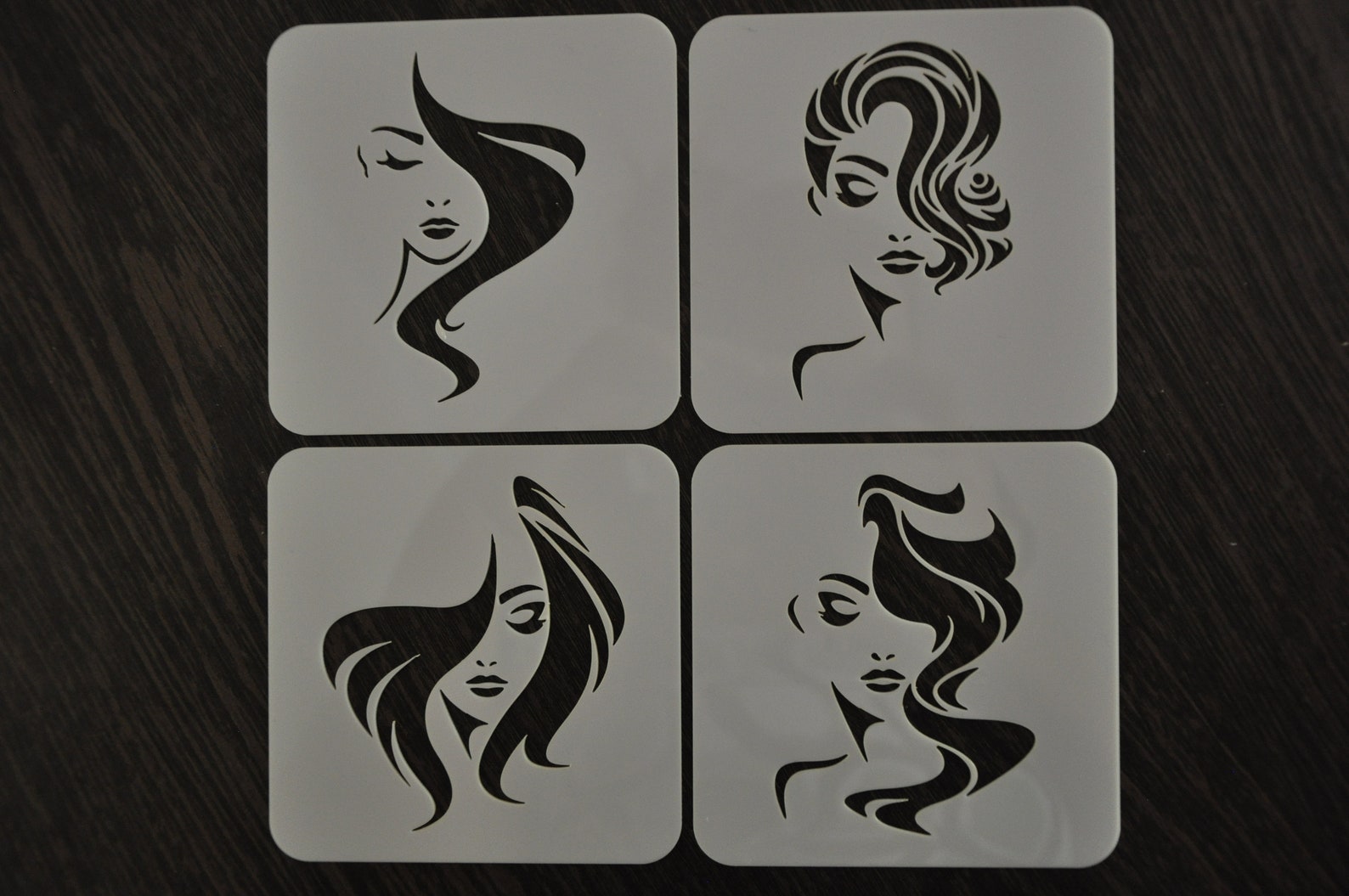 Women Stencil Woman's Face Stencil Custom Stencil Any - Etsy