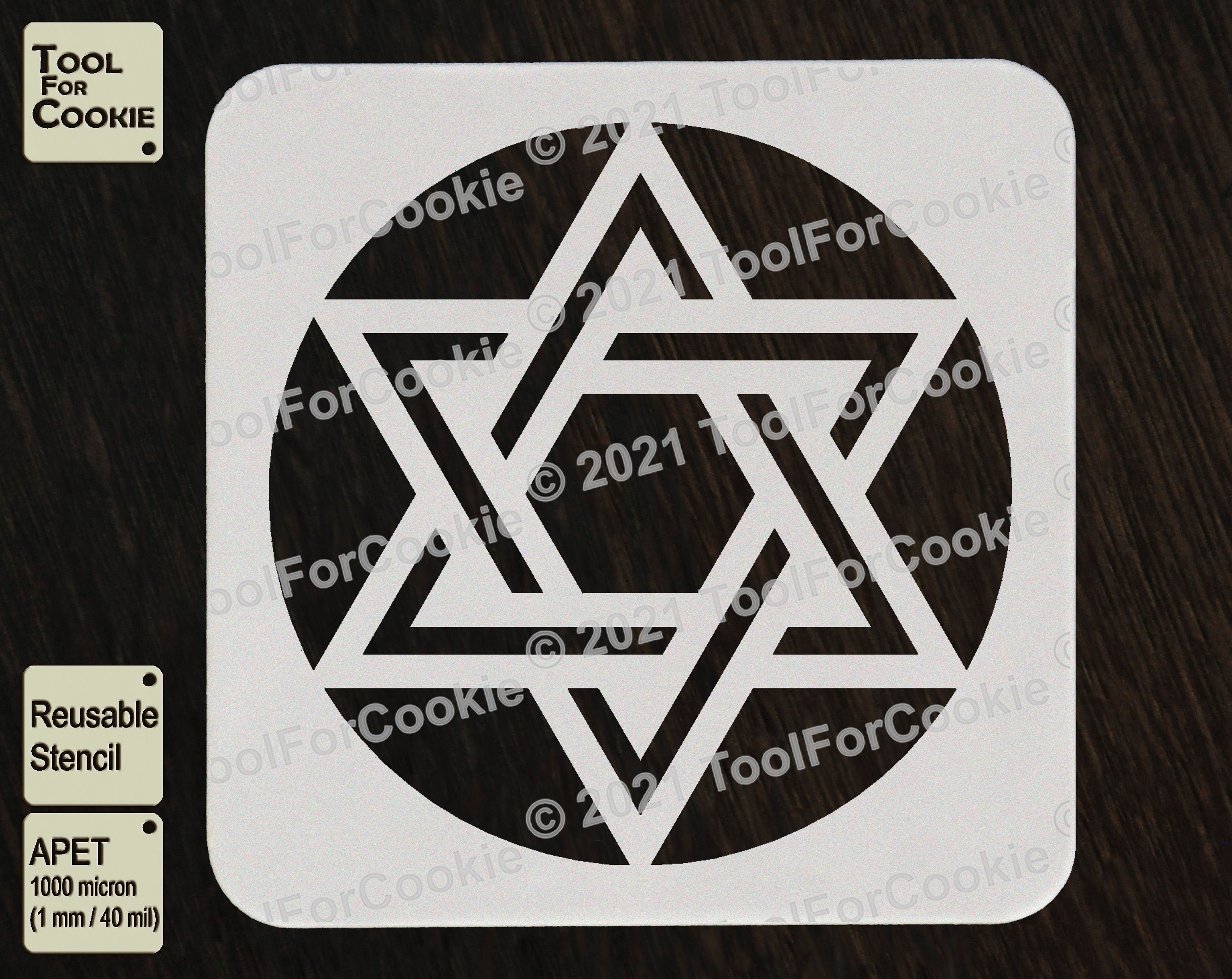 Star of David Stencil - Etsy