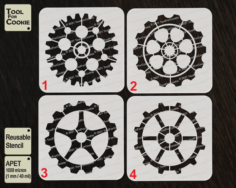 Gear Stencil - Etsy