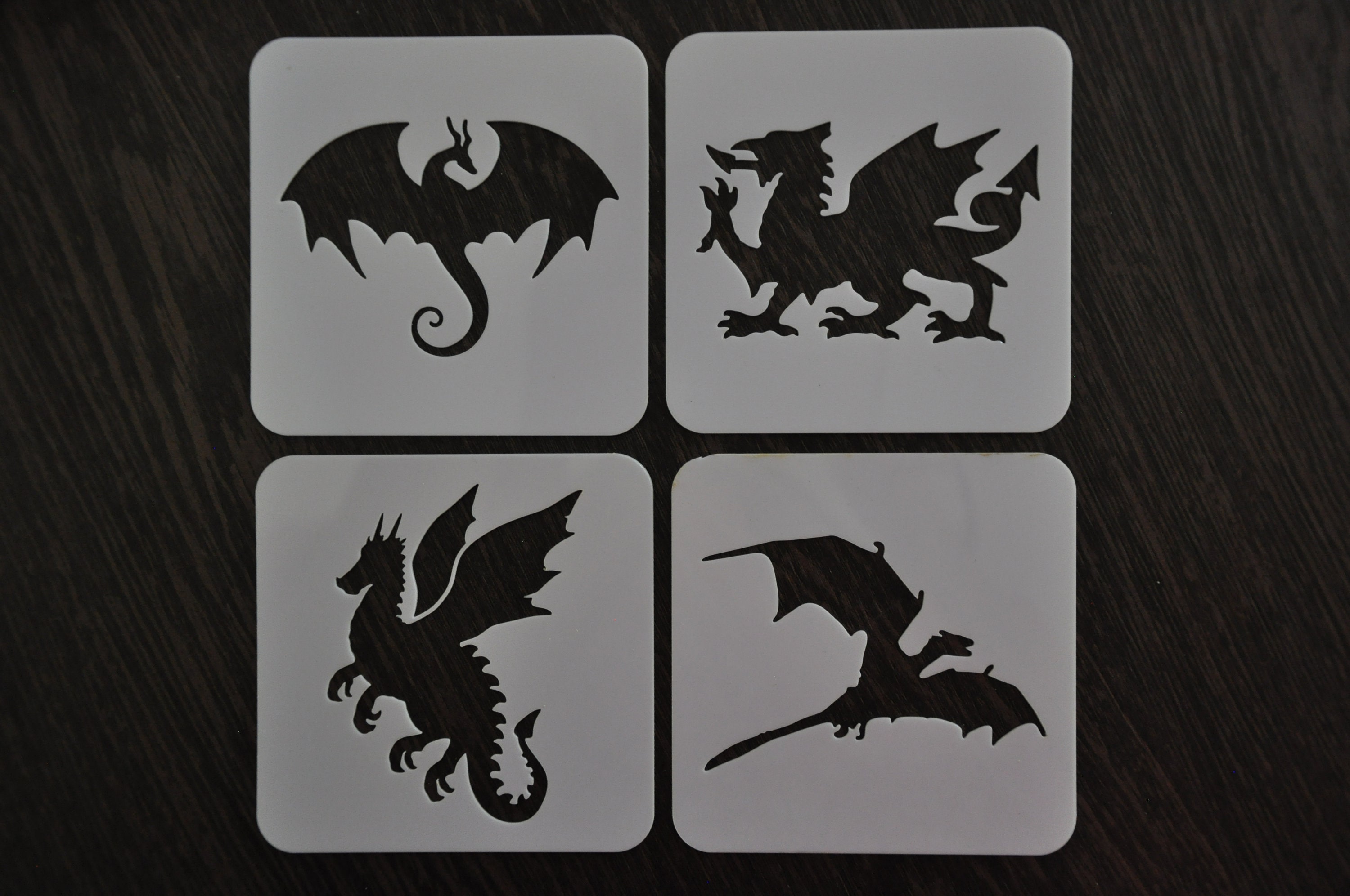 Dragon Stencil Custom Stencil Any Font Any Design Any | Etsy