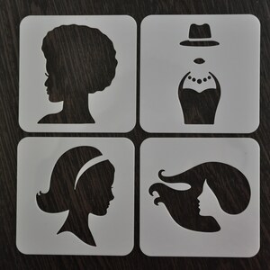 Women Stencil, Woman's Face Stencil, Custom Stencil, Any Font, Any ...