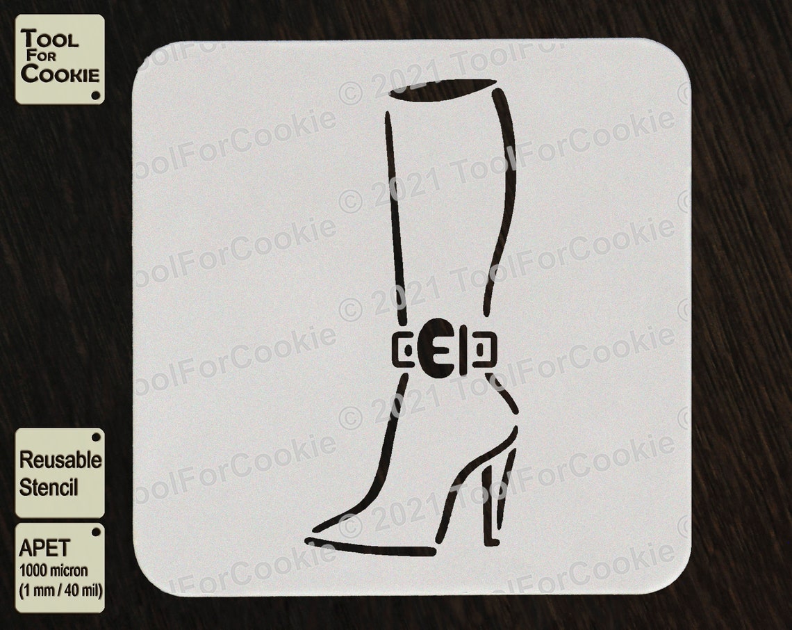 High Heels Stencil Women's Shoes Stencil - Etsy