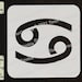 Cancer Zodiac Stencil, Astrology Signs, Zodiac Sign Bundle, Astrology ...