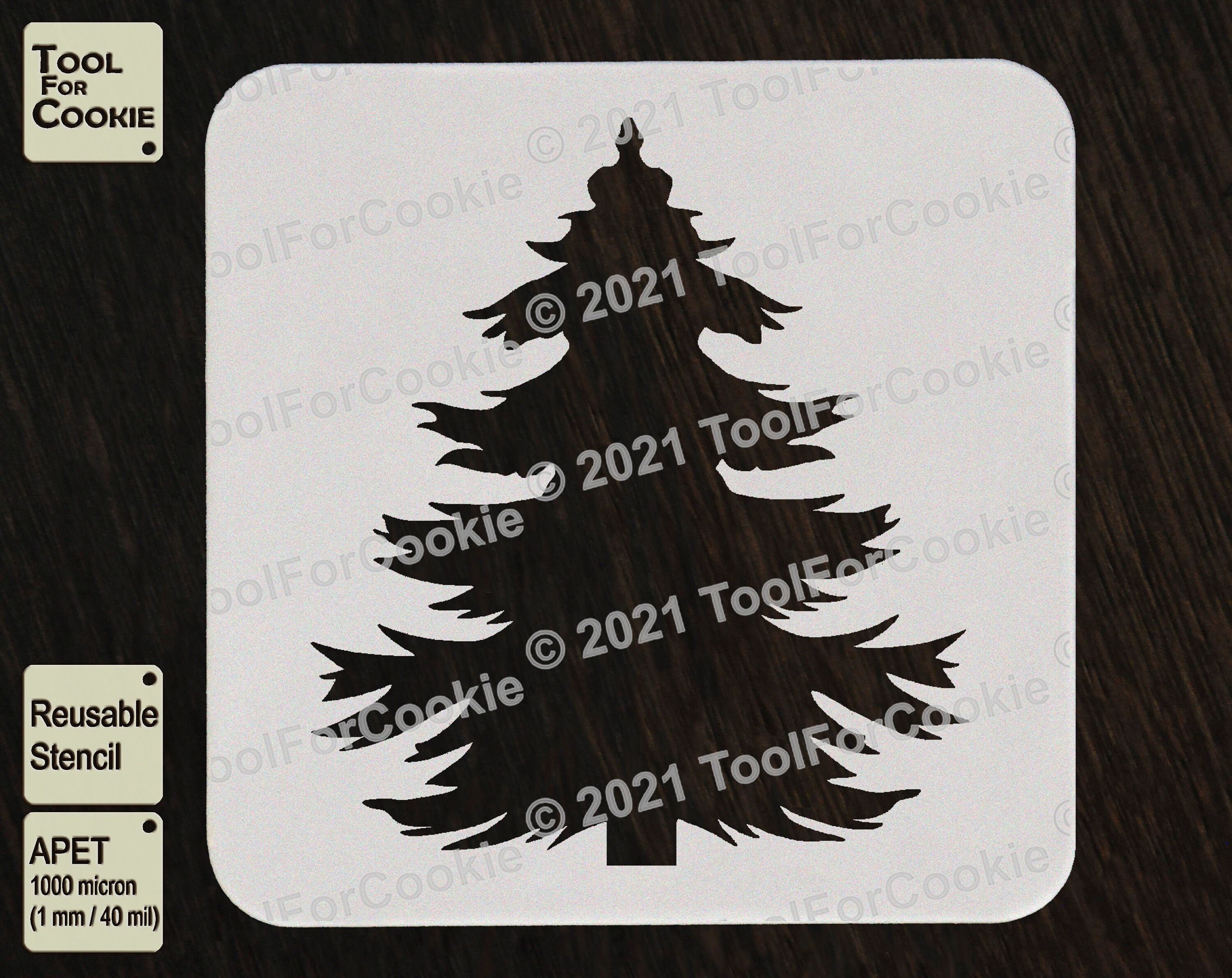 Christmas Tree Stencil Spruce Stencil - Etsy