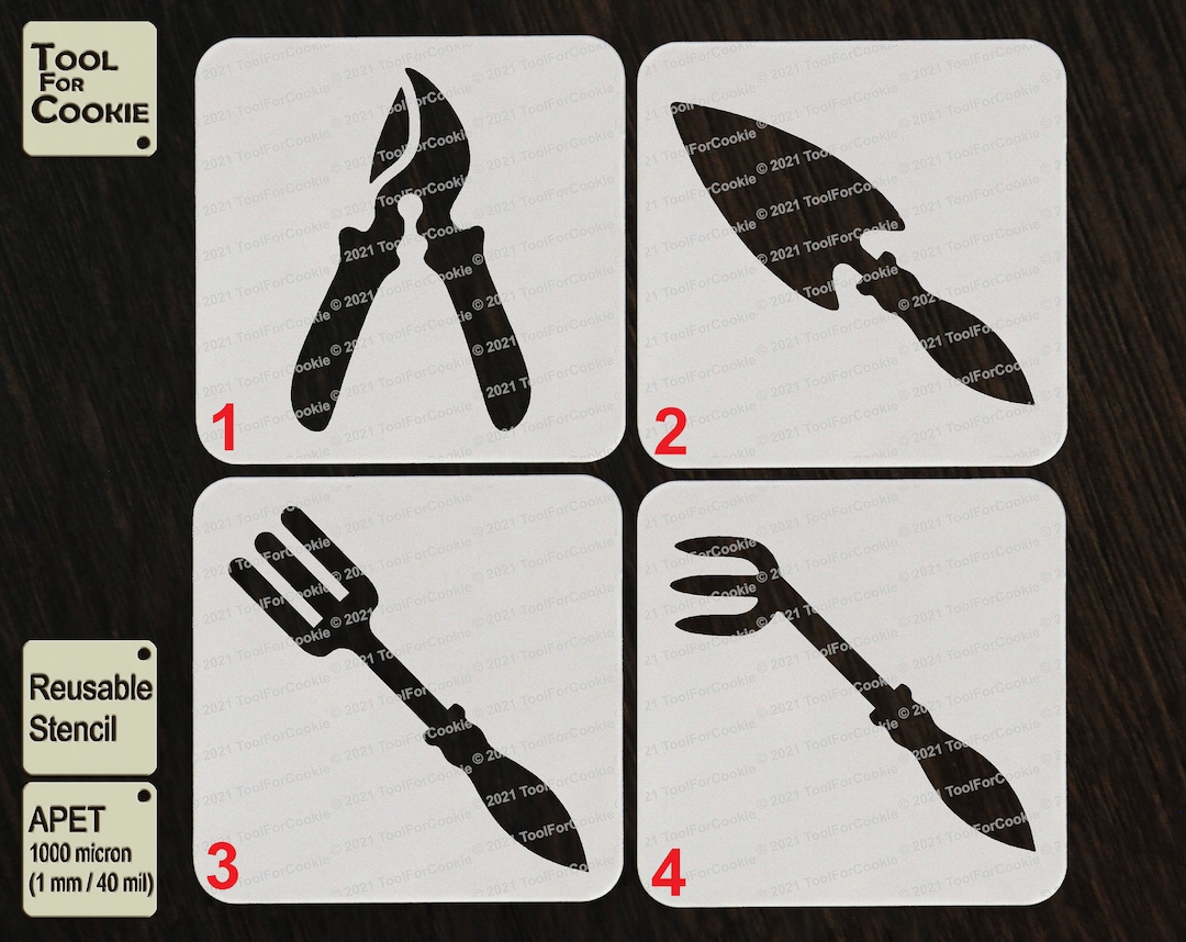 Garden Tool Stencil - Etsy