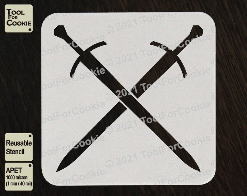 Swords Stencil | Etsy