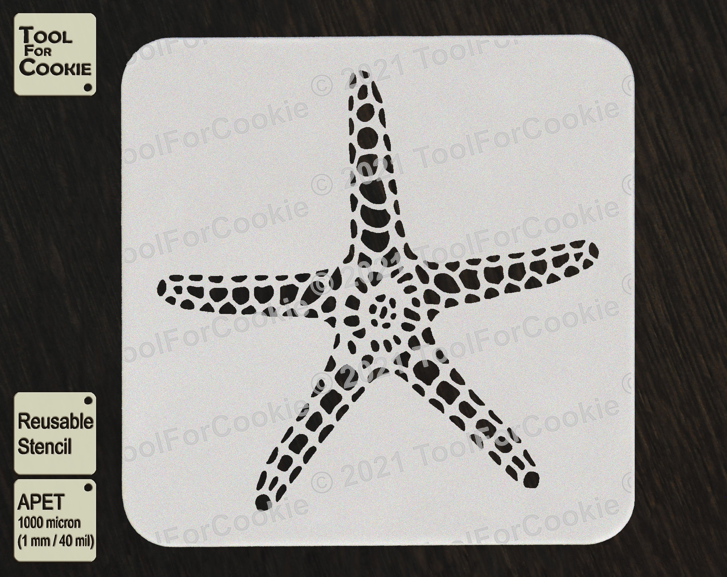 Starfish Stencil Custom Stencil Any Font Any Design Any - Etsy