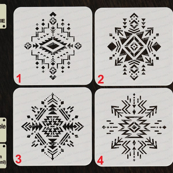 Southwestern Stencil - Etsy