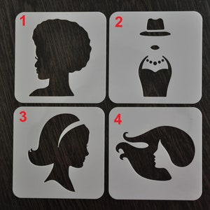 Women Stencil, Woman's Face Stencil, Custom Stencil, Any Font, Any ...
