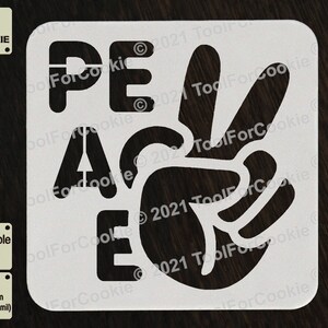 Peace Sign Stencil - Etsy