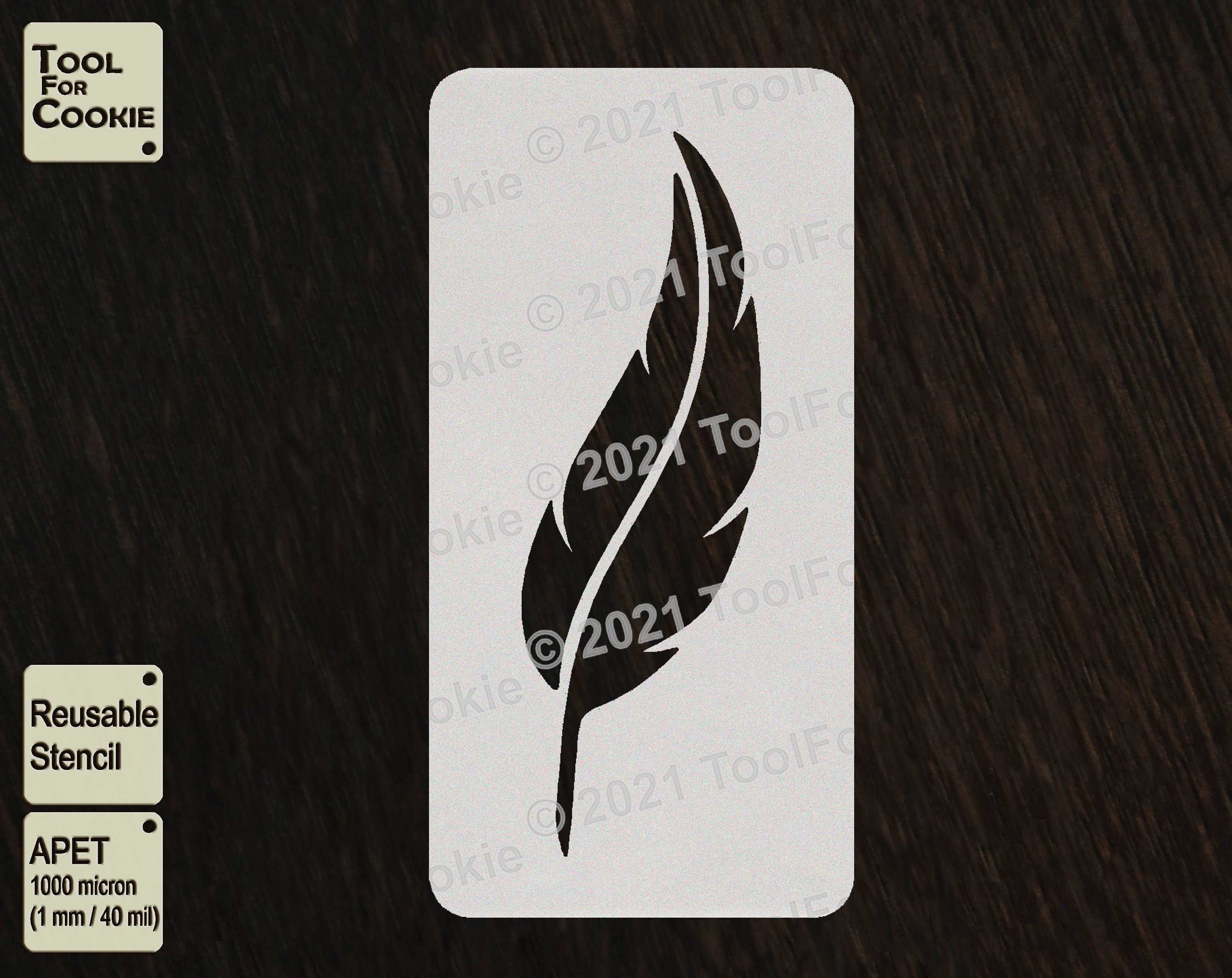 Feather Stencil - Etsy