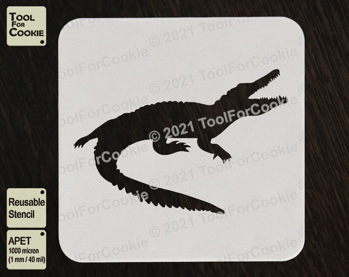 Crocodile Stencil Alligator Stencil Croc Stencil | Etsy