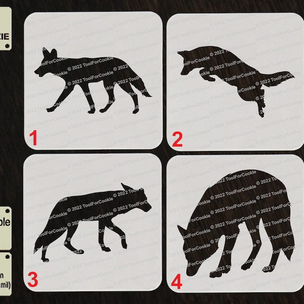 Coyote Stencil - Etsy