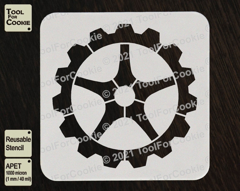 Gear Stencil - Etsy