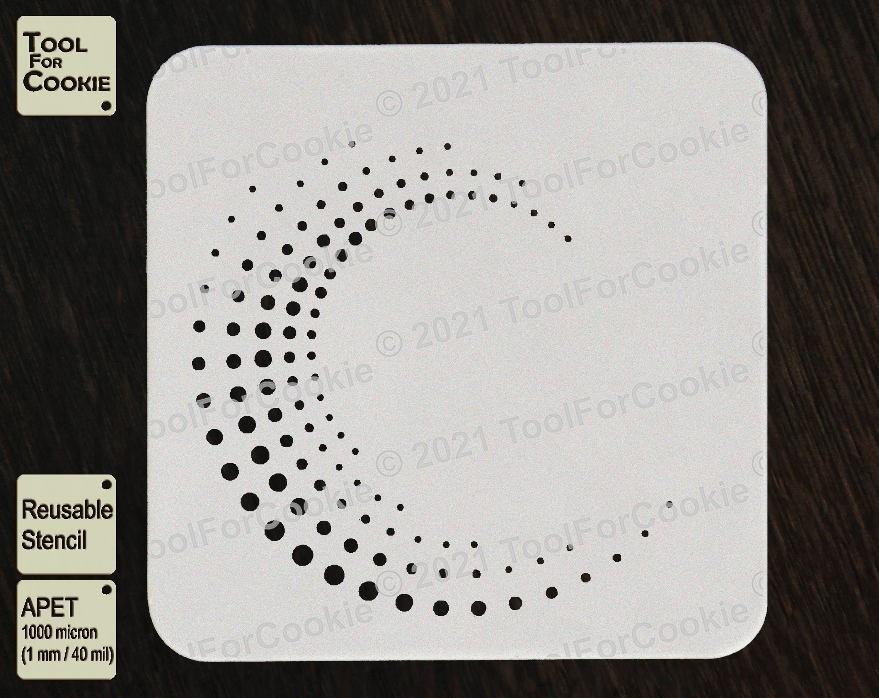 Circular Dots Stencil Dot Stencil | Etsy