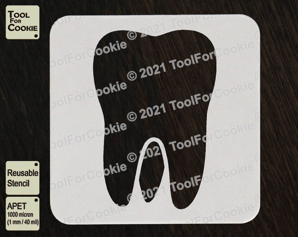 Tooth-shaped Stencil Dentist Stencil - Etsy