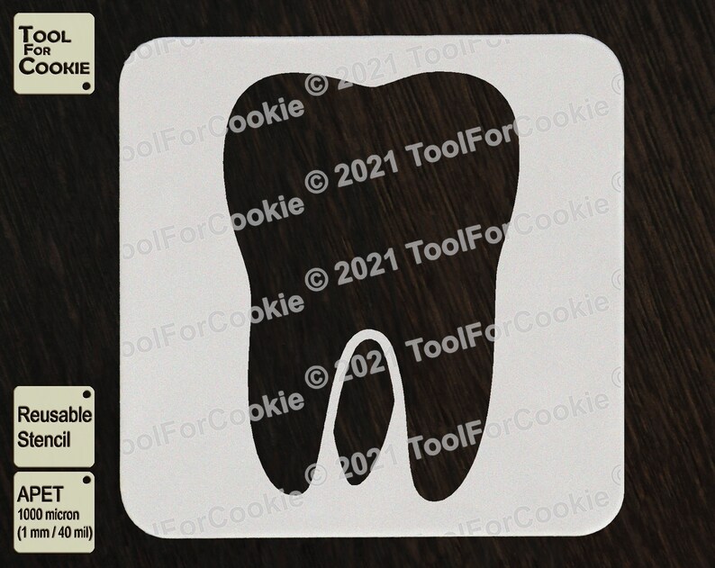 Tooth-shaped Stencil Dentist Stencil | Etsy