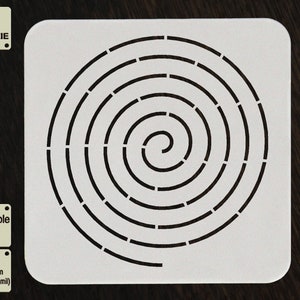 Spiral Stencil, Calligraphical Figures Stencil - Etsy