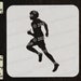 Athletes Stencil, Running Men Stencil - Etsy