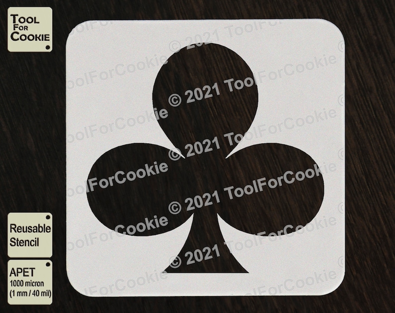 Playing Card Suit Stencil - Etsy