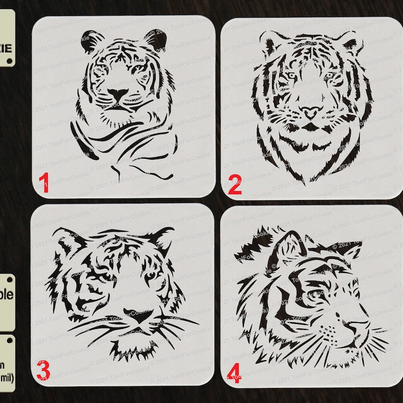 Tiger Stencil - Etsy