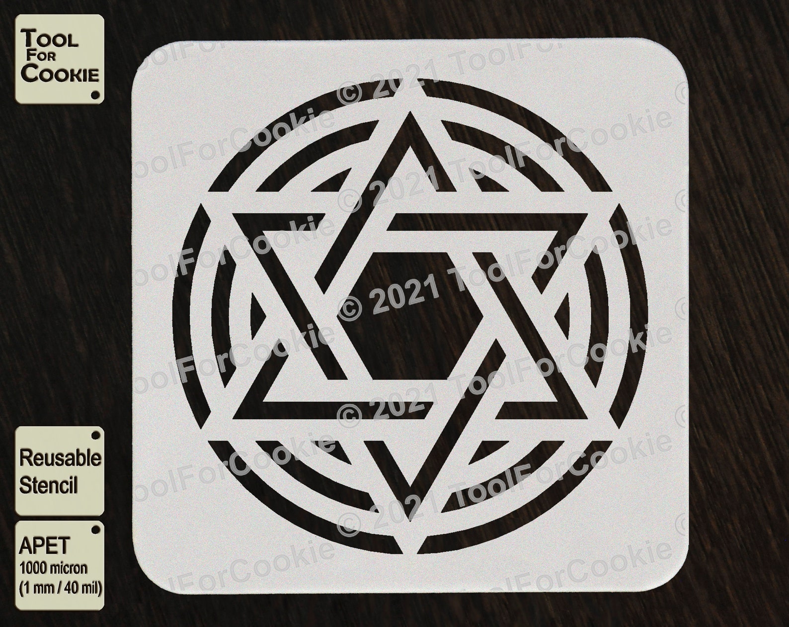 Star of David Stencil - Etsy