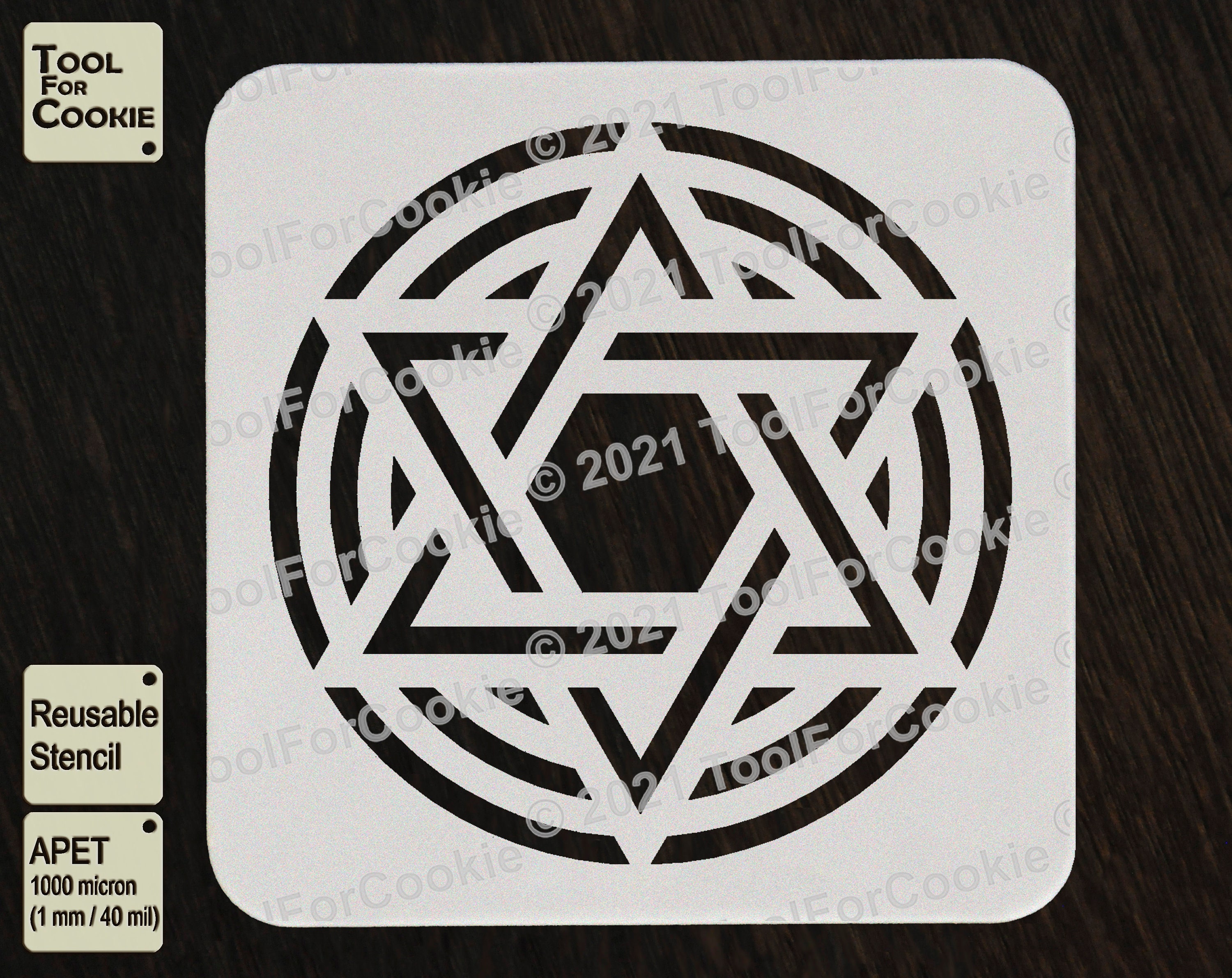Star of David Stencil - Etsy