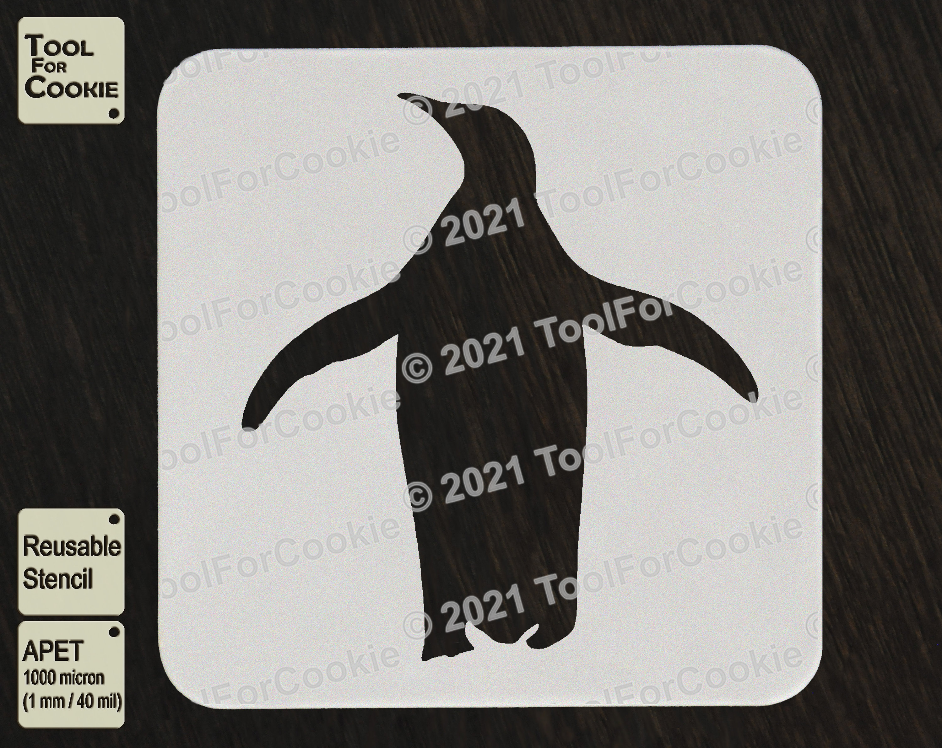 Penguin Stencil - Etsy