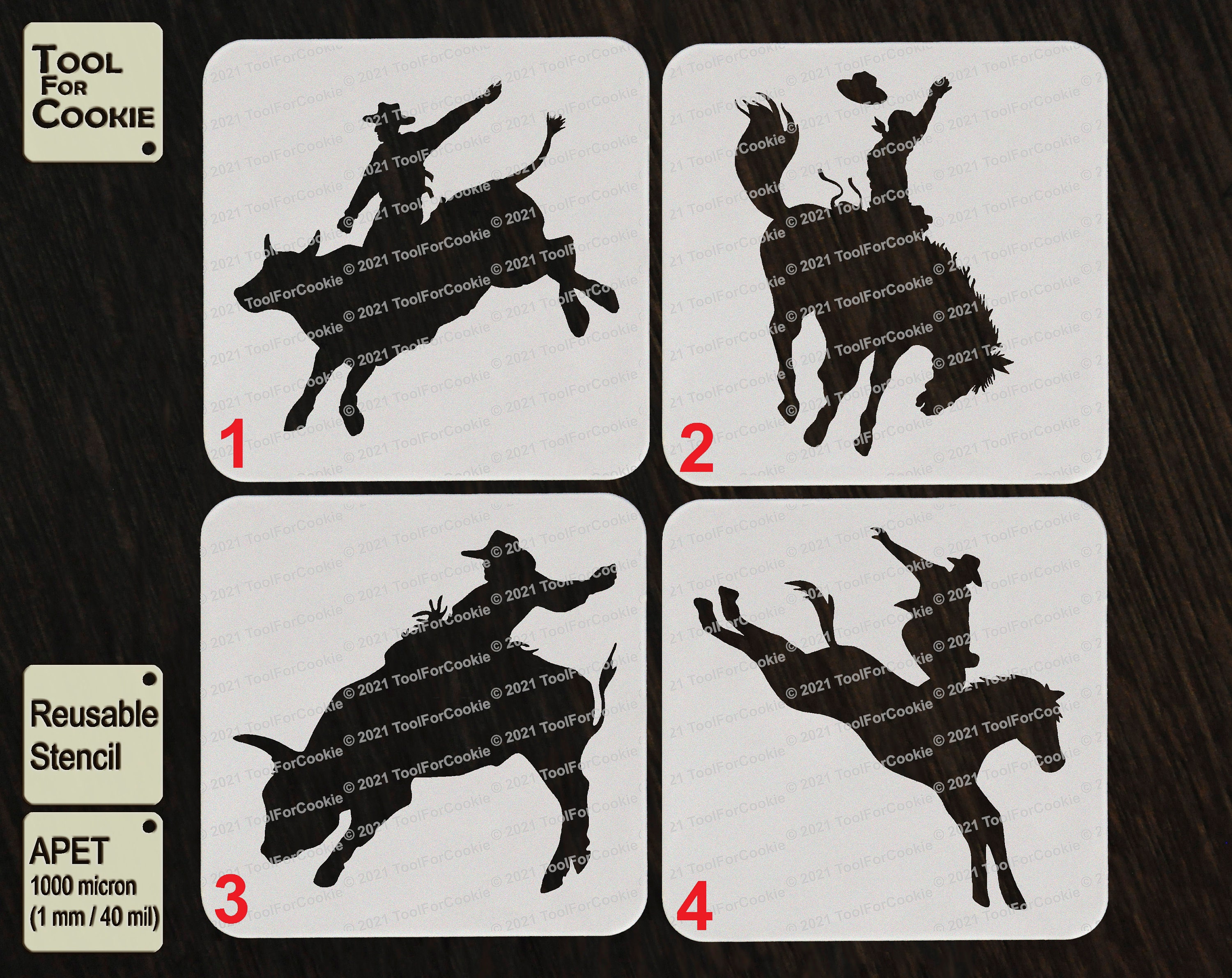 Rodeo Stencil - Etsy