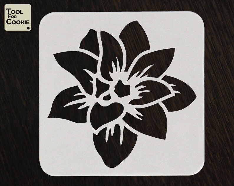 Lotus Flower Stencil Custom Stencil Flower stencil | Etsy