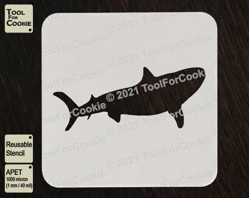 Tiger Shark Stencil - Etsy