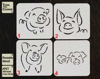 Pig Stencil | Etsy