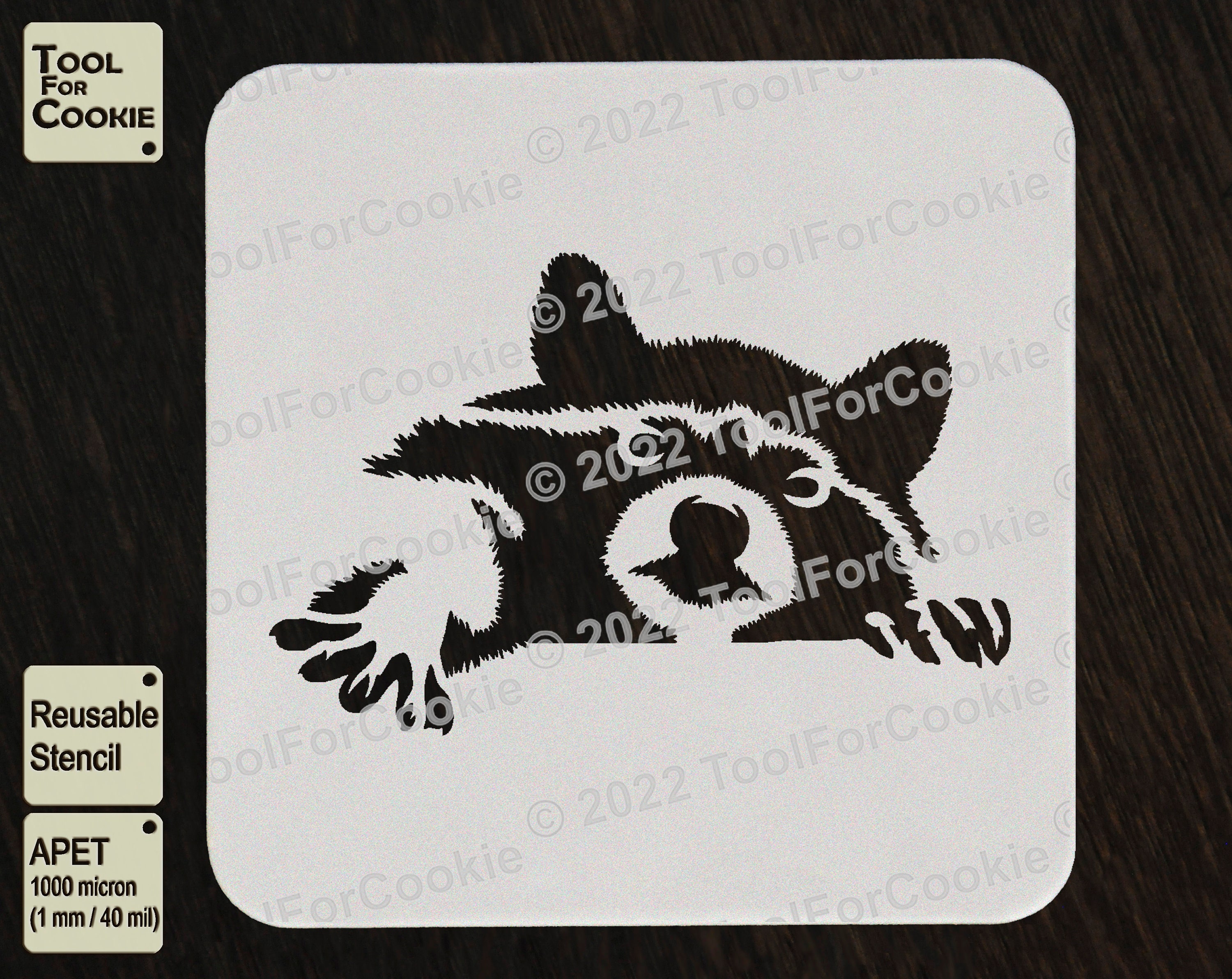 Raccoon Stencil - Etsy