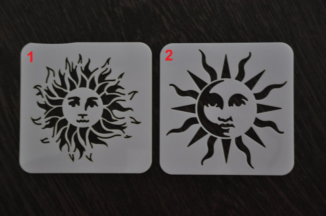Sun Stencil Custom Stencil Any Font Any Design Any Size - Etsy
