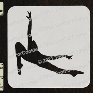 Dancing Girl Stencil, Custom Stencil, Any Font, Any Design, Any Size ...