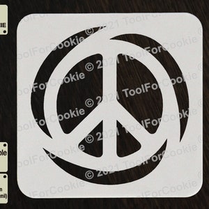 Peace Sign Stencil - Etsy