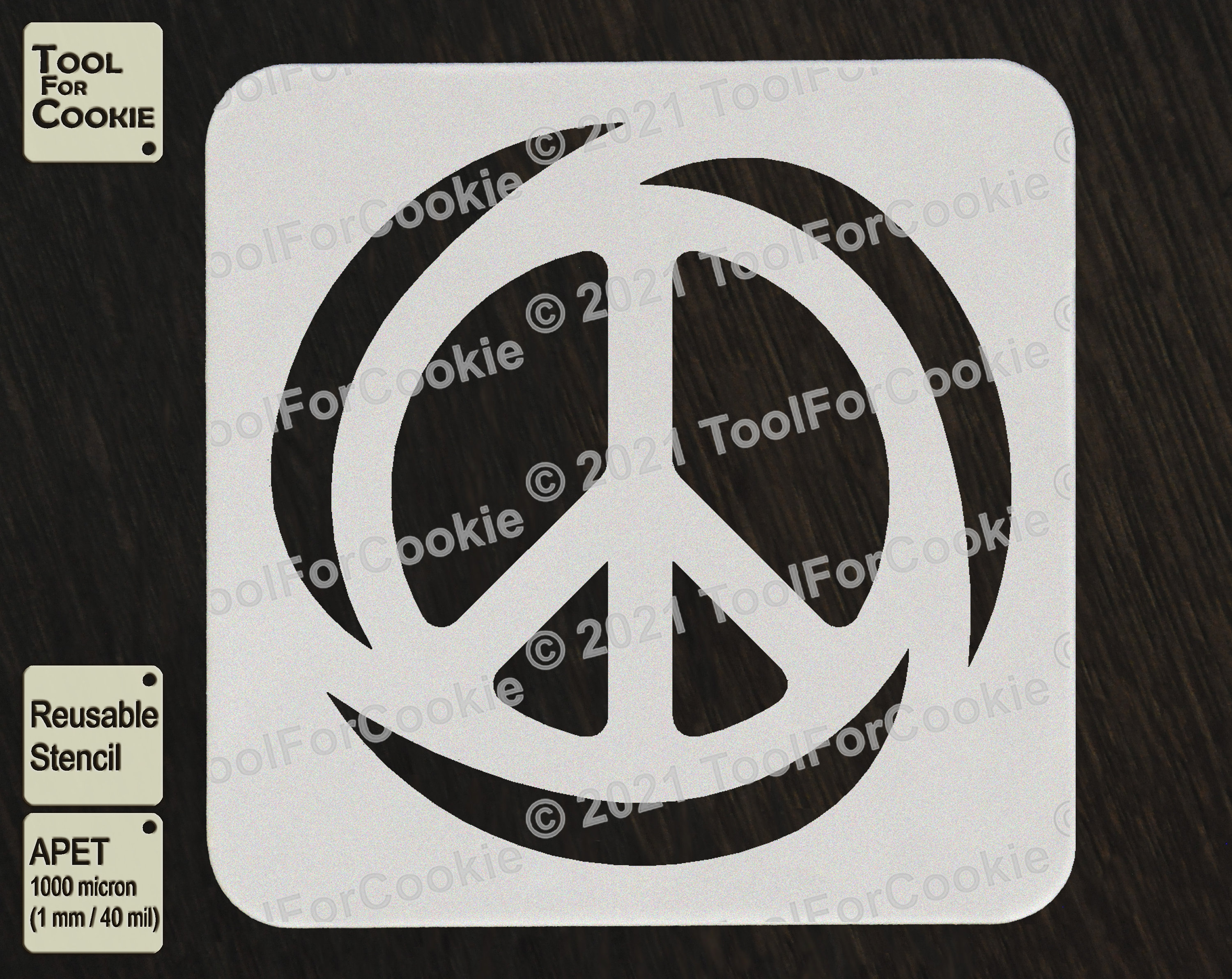 Peace Sign Stencil - Etsy