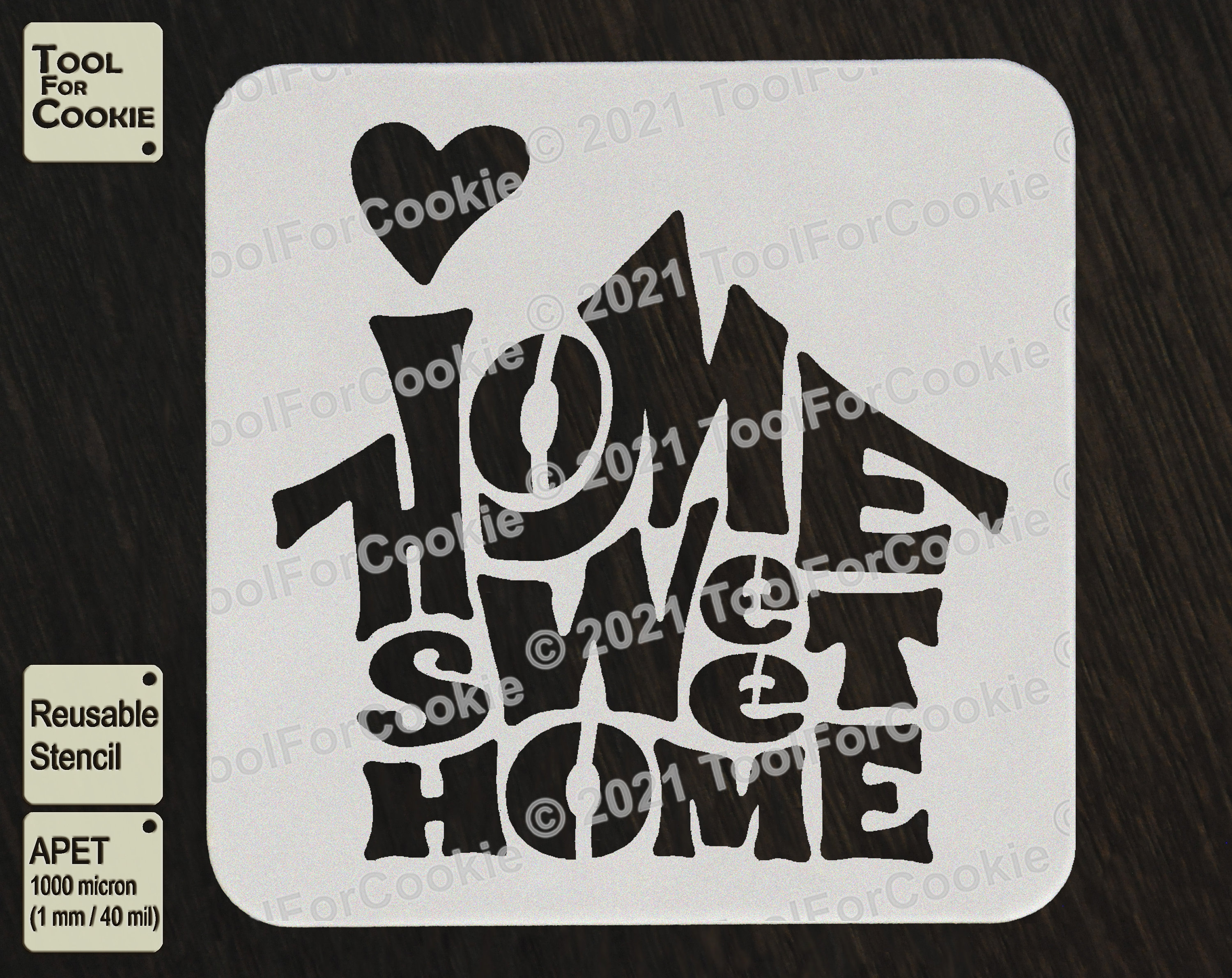 Home Sweet Home Stencil Home Stencil - Etsy